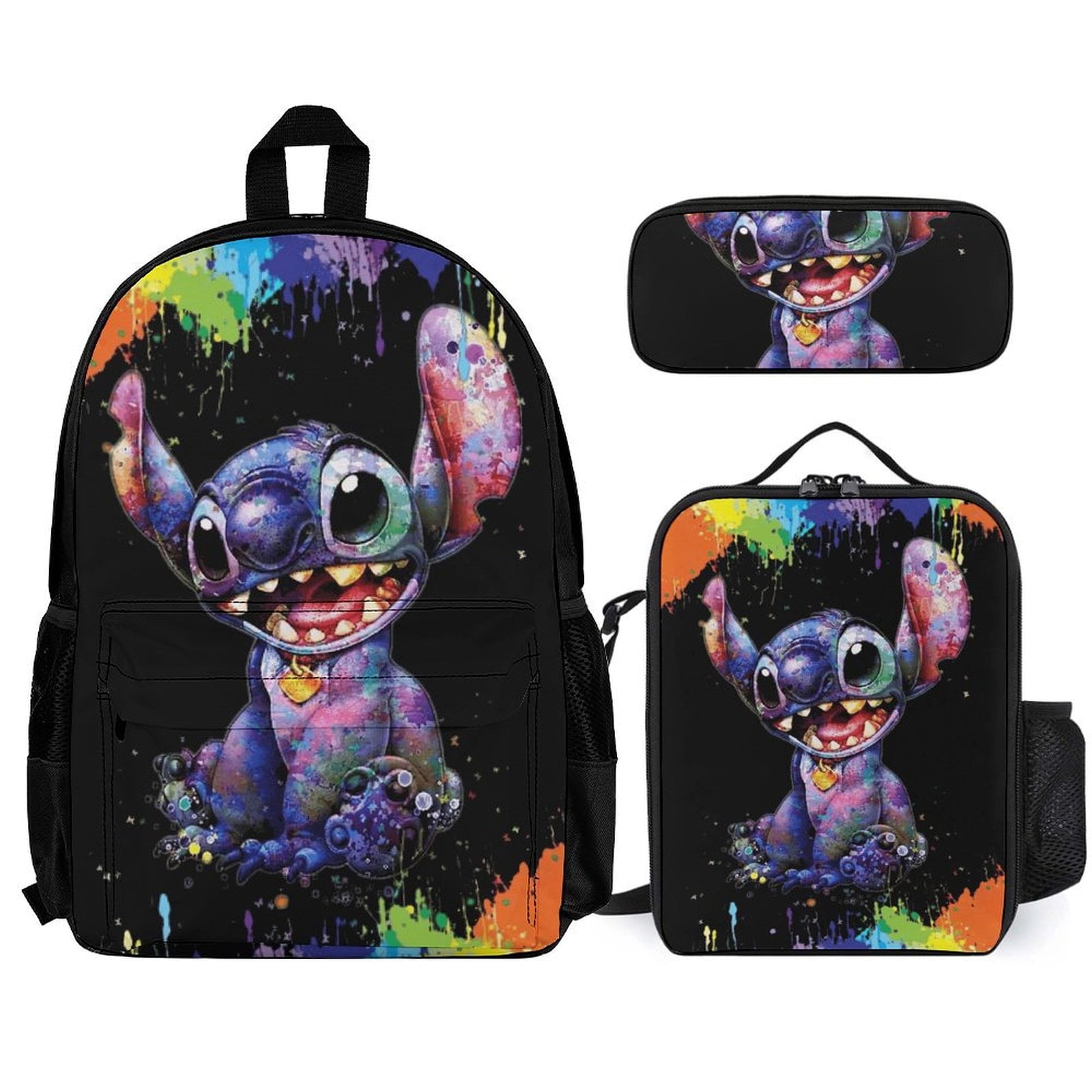 Stitch Backpack Set Backpack with Lunch Box And Pencil Case 3pcs Set ...