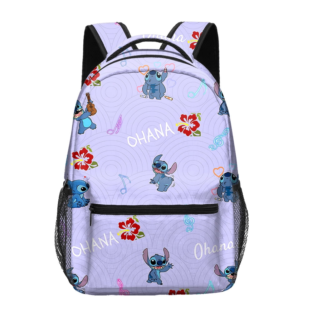 Stitch Backpacks Cartoon Backpack 3D Printed Laptop Bag Shoulder Light ...