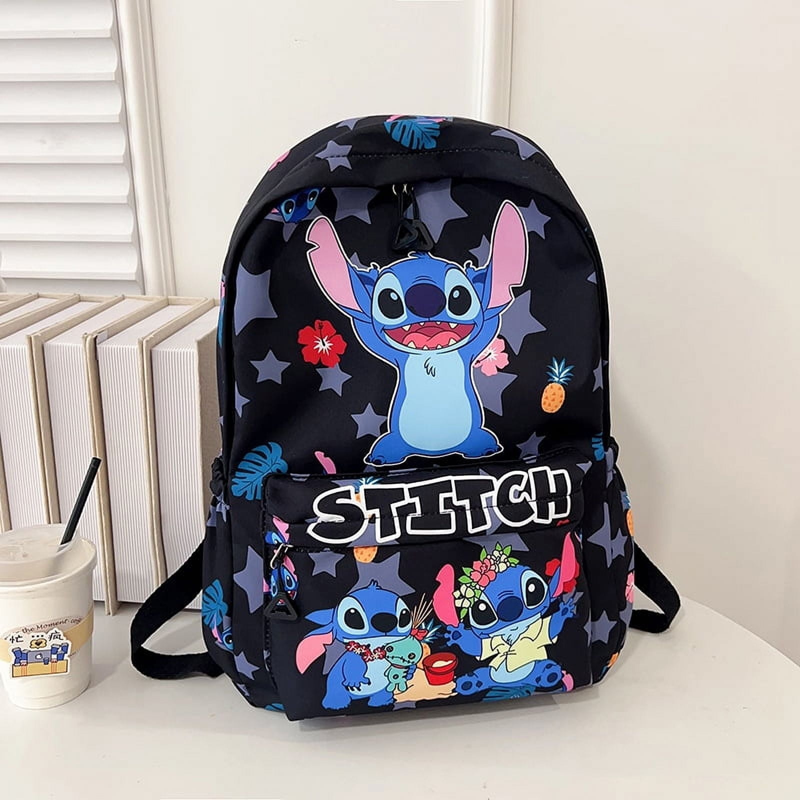 Stitch Backpacks Cartoon Backpack 3D Printed Laptop Bag Shoulder Light ...