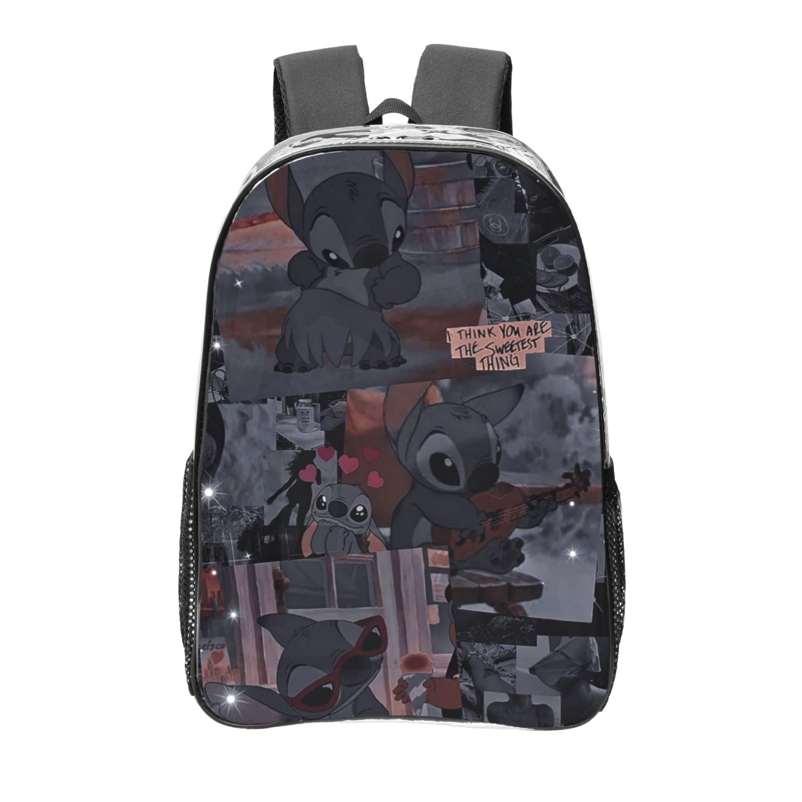 Stitch Basics Transparent Backpack School See Through Plastic Backpacks ...