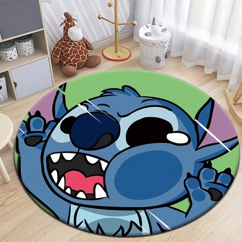 Stitch Bathroom Rug Anime Character Area Rug Cartoon Non-Slip Floor mat ...