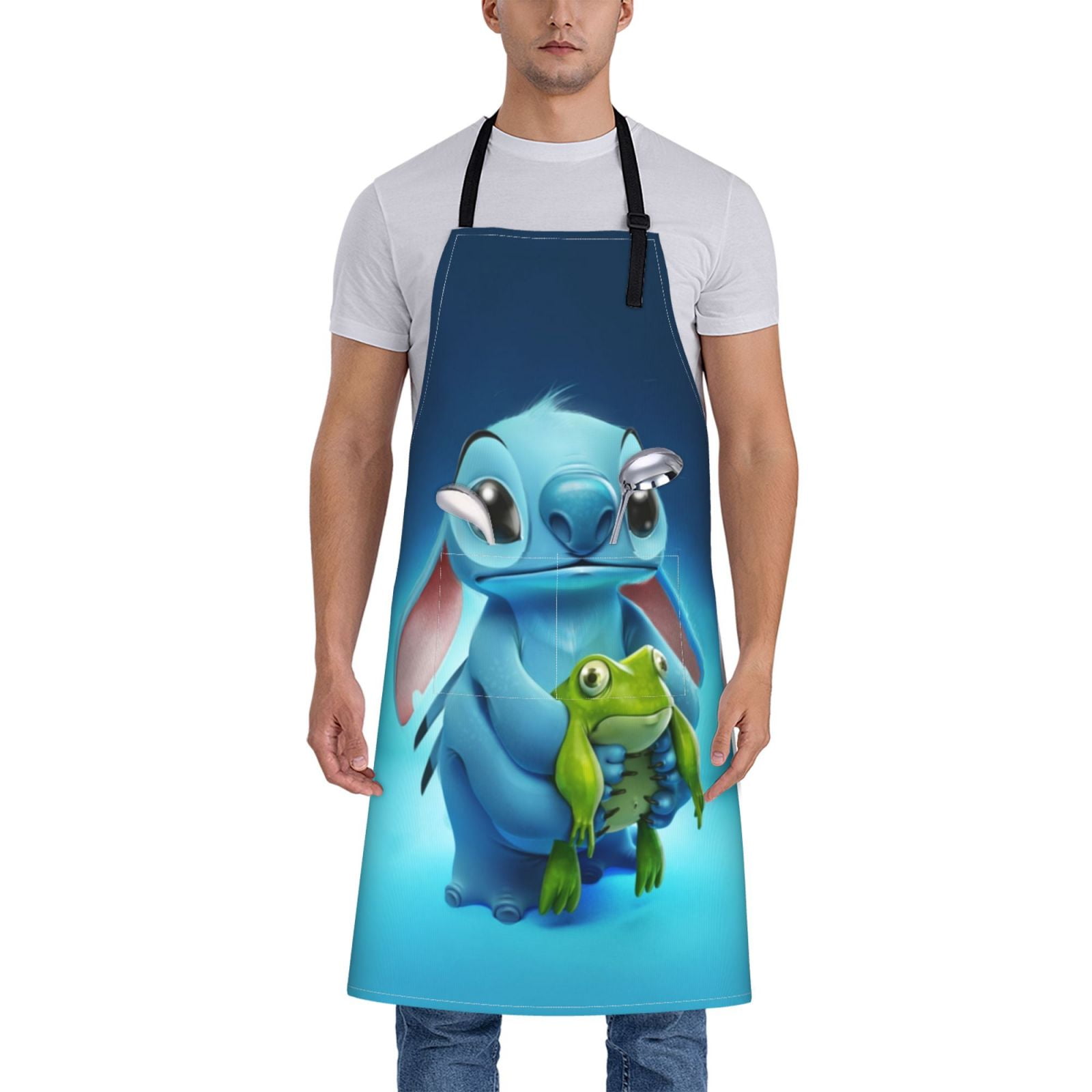 Stitch Bib Apron Waterdrop Resistant Adjustable For Men, Chef Apron For ...