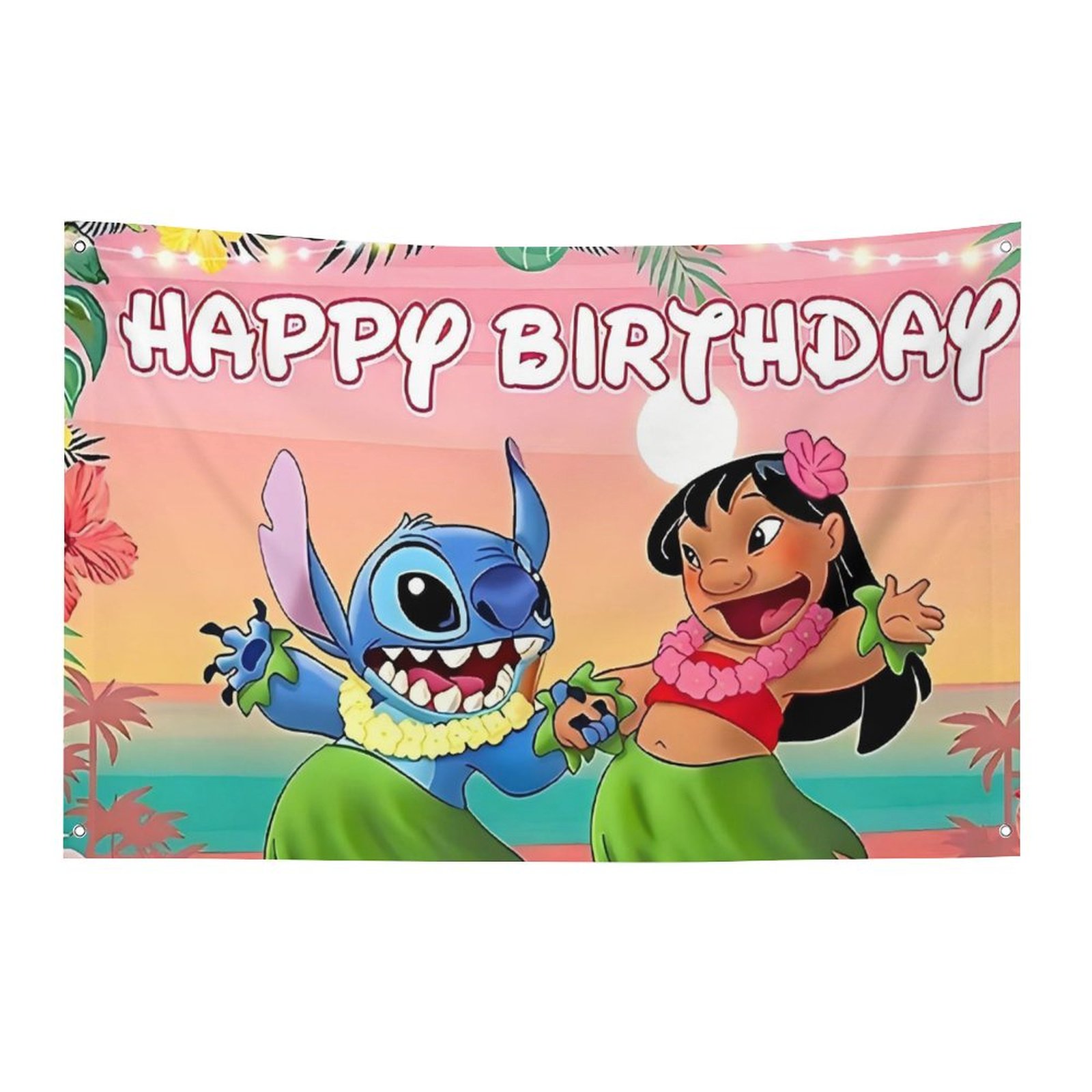 Stitch Birthday Flag Banner Funny Poster Wall Flag College Dorm Room ...