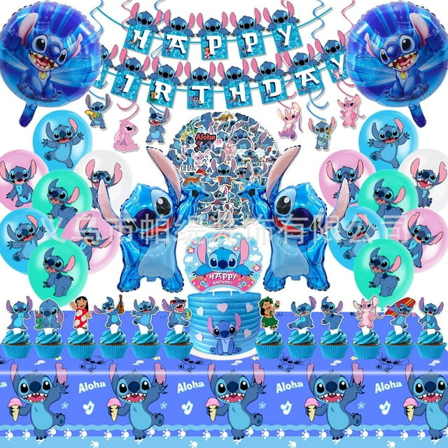 Stitch Birthday Party Supplies, Stitch Party Decorations Set Includes Tableware Set, Stitch ...