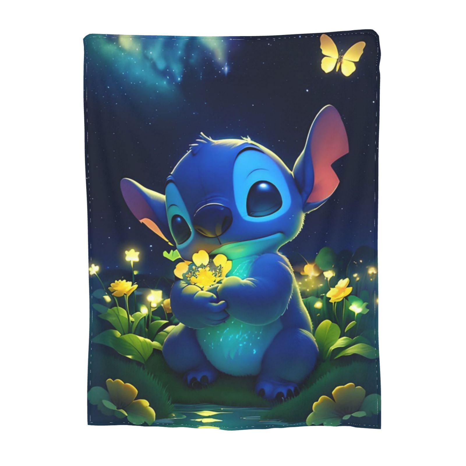 Stitch Blanket Ultra-Soft Comfortable Blankets Flannel Fits Couch Sofa ...