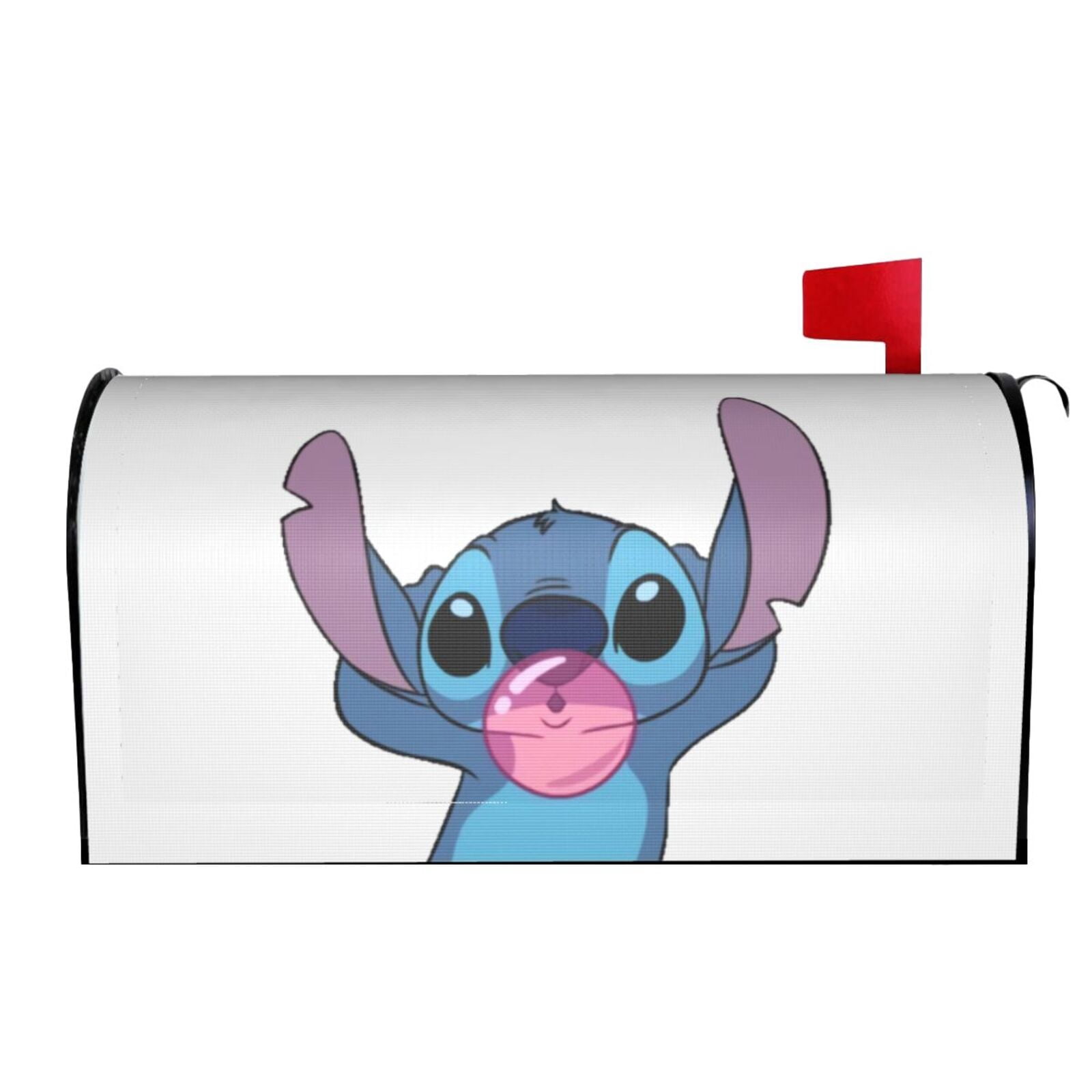 Stitch Blowing Bubbles Cartoon Character Mailbox Cover Magnetic ...