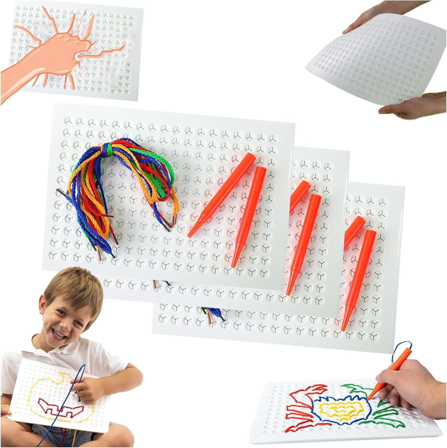 Stitch Board, Yarn Stitch Board, Stitch Board for Kids Thread - Bending ...