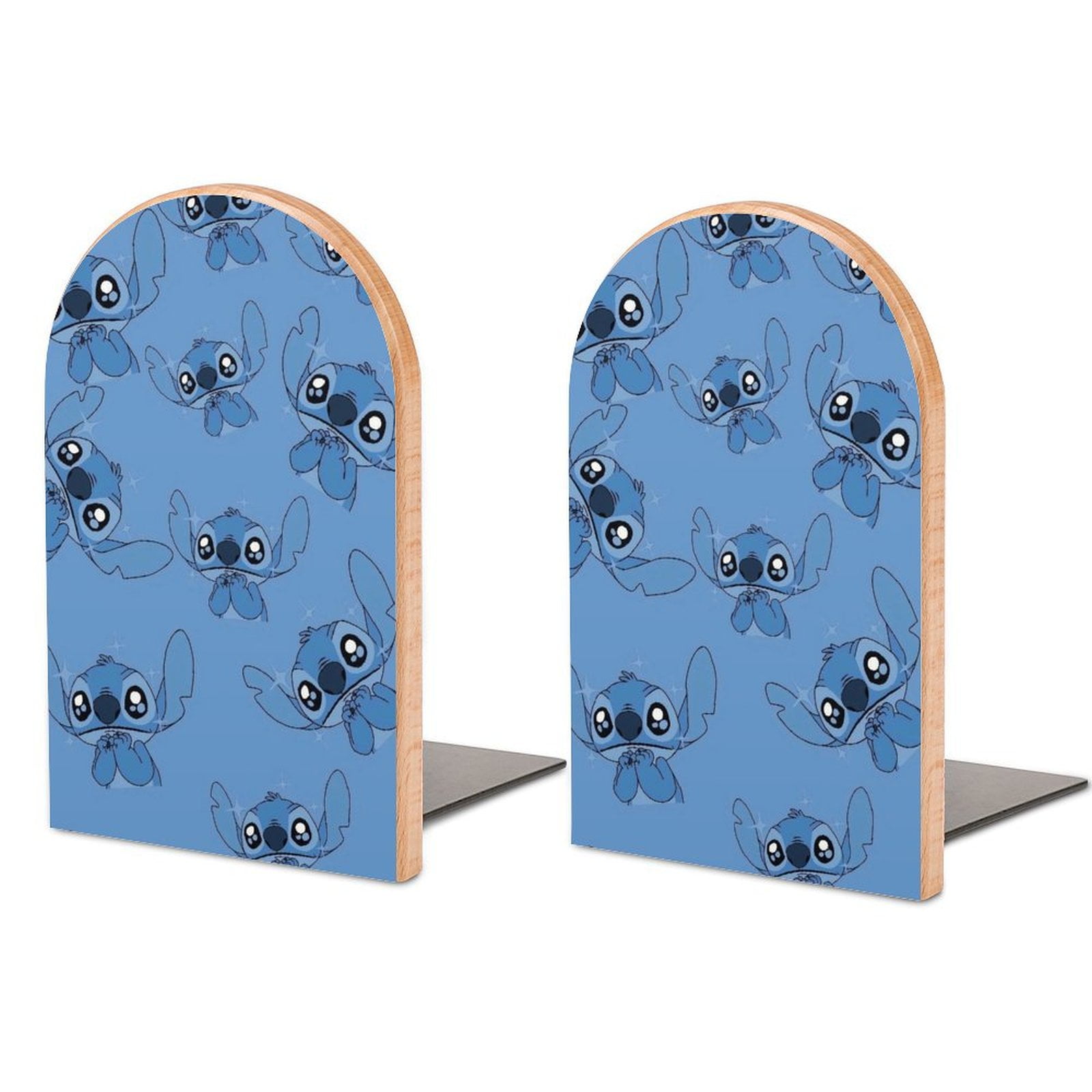 Stitch Book Ends,Wood Bookend,Bookend for Shelves,Home Decorative ...