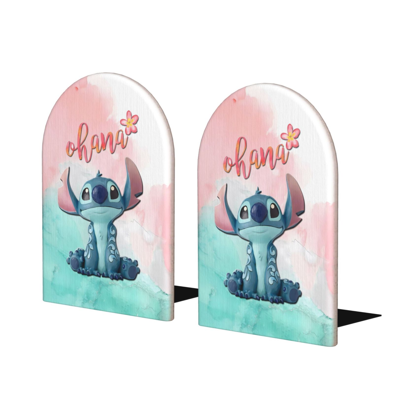 Stitch Bookends beech wood Book Ends for Shelves Non-Skid Book Stoppers ...