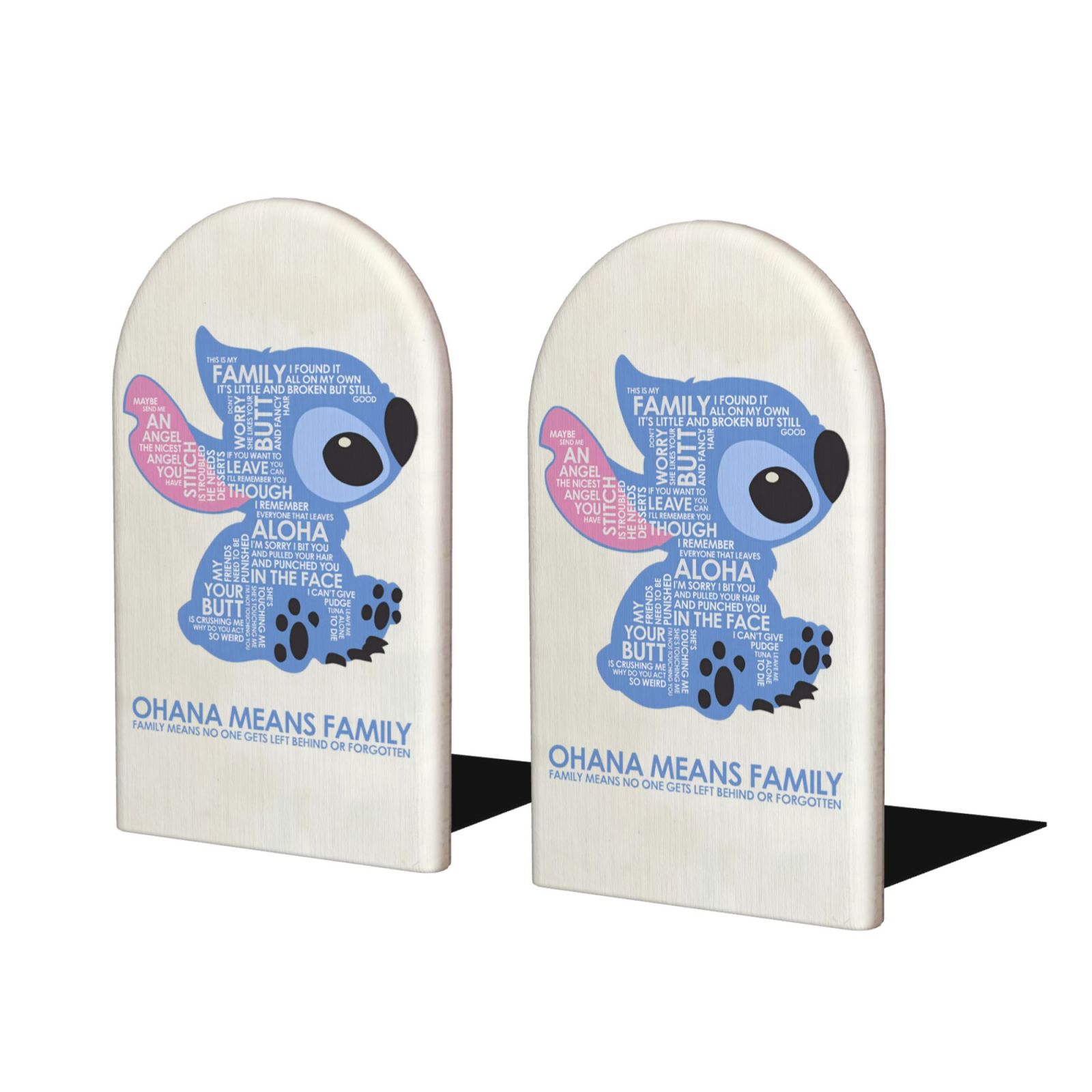 Stitch Bookends beech wood Book Ends for Shelves Non-Skid Book Stoppers ...