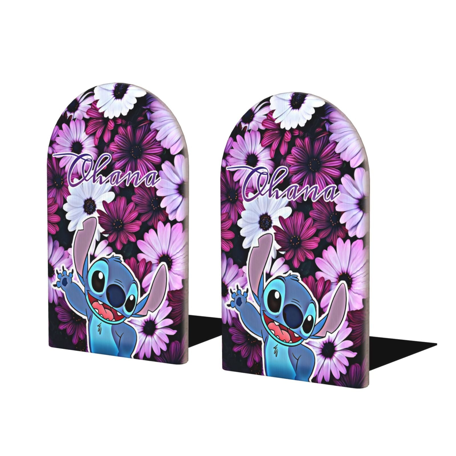 Stitch Bookends beech wood Book Ends for Shelves Non-Skid Book Stoppers ...