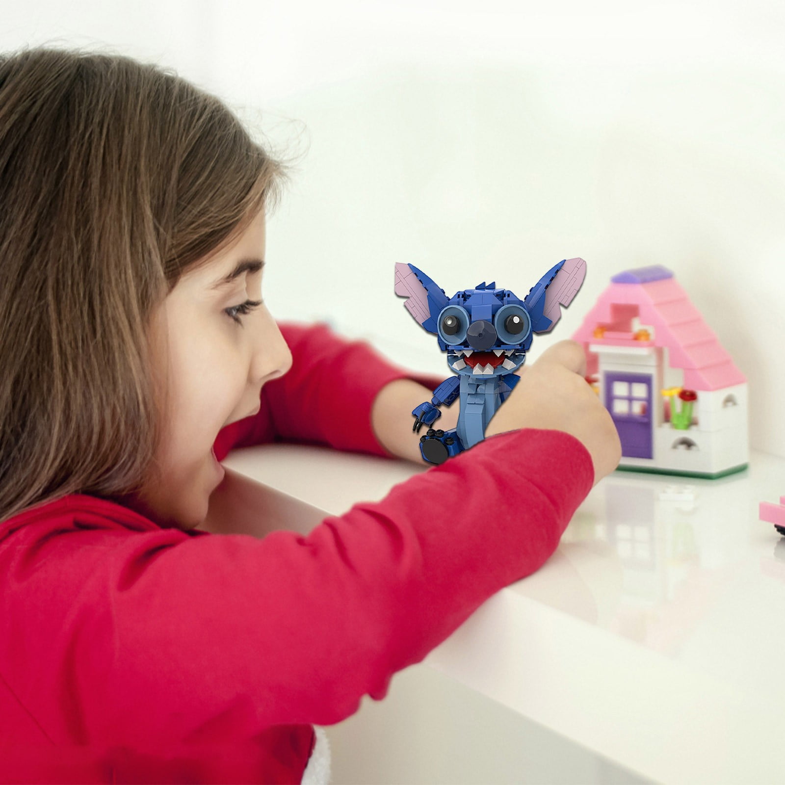 Stitch Brick-Built Figure Collectible, Limited Movie Edition Building ...