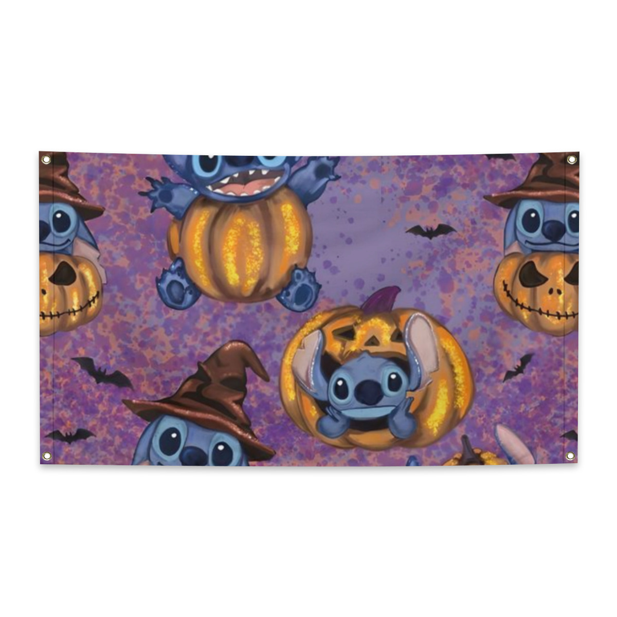 Stitch Cartoon 3×4 ft Face Flag - Vivid Color and Fade proof - Canvas ...