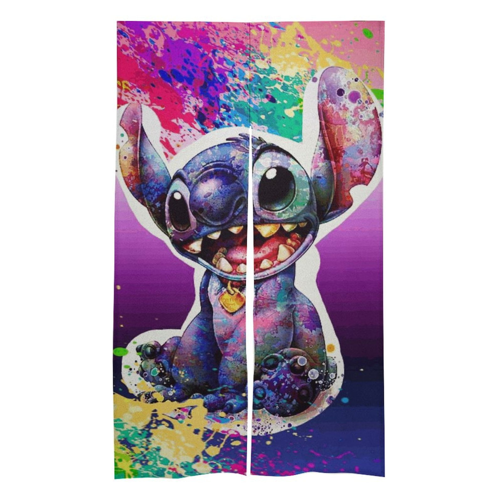 Stitch Cartoon Anime Curtains for Doorways And Closets, Thermal ...