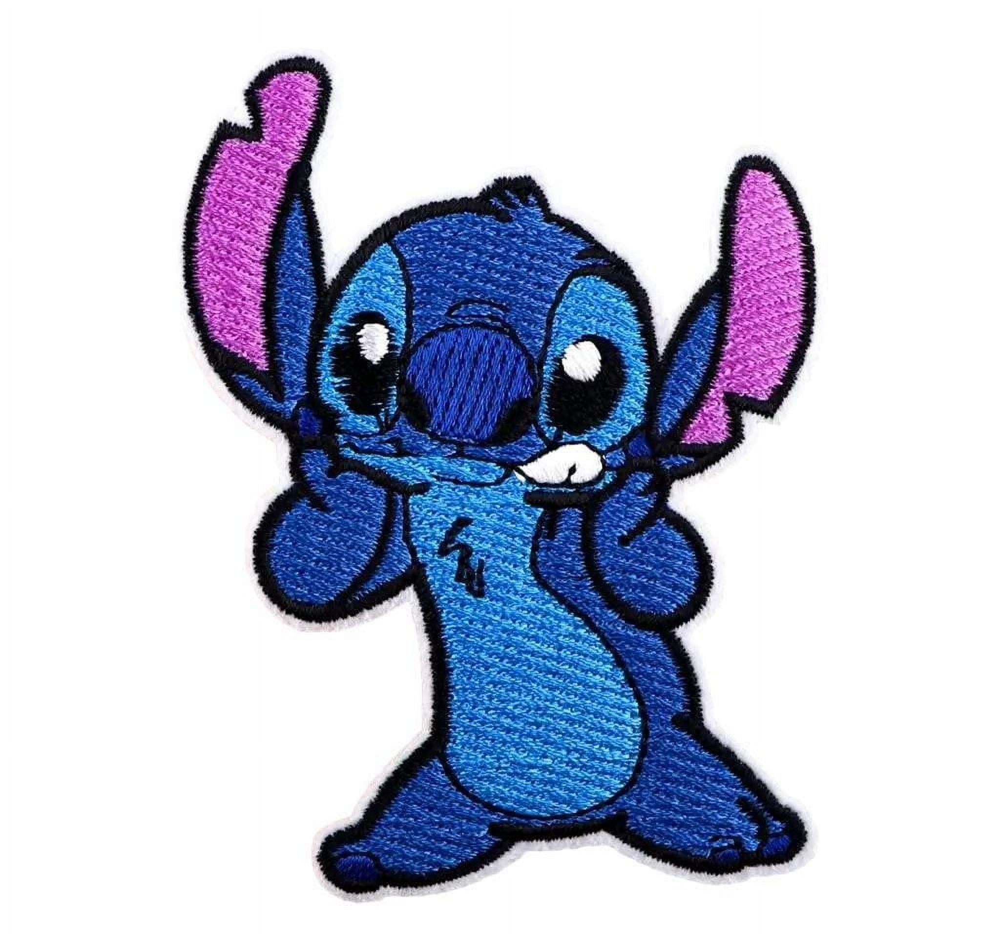 Stitch Cartoon Character 3.5 Inch Tall Iron On Patch - Walmart.com