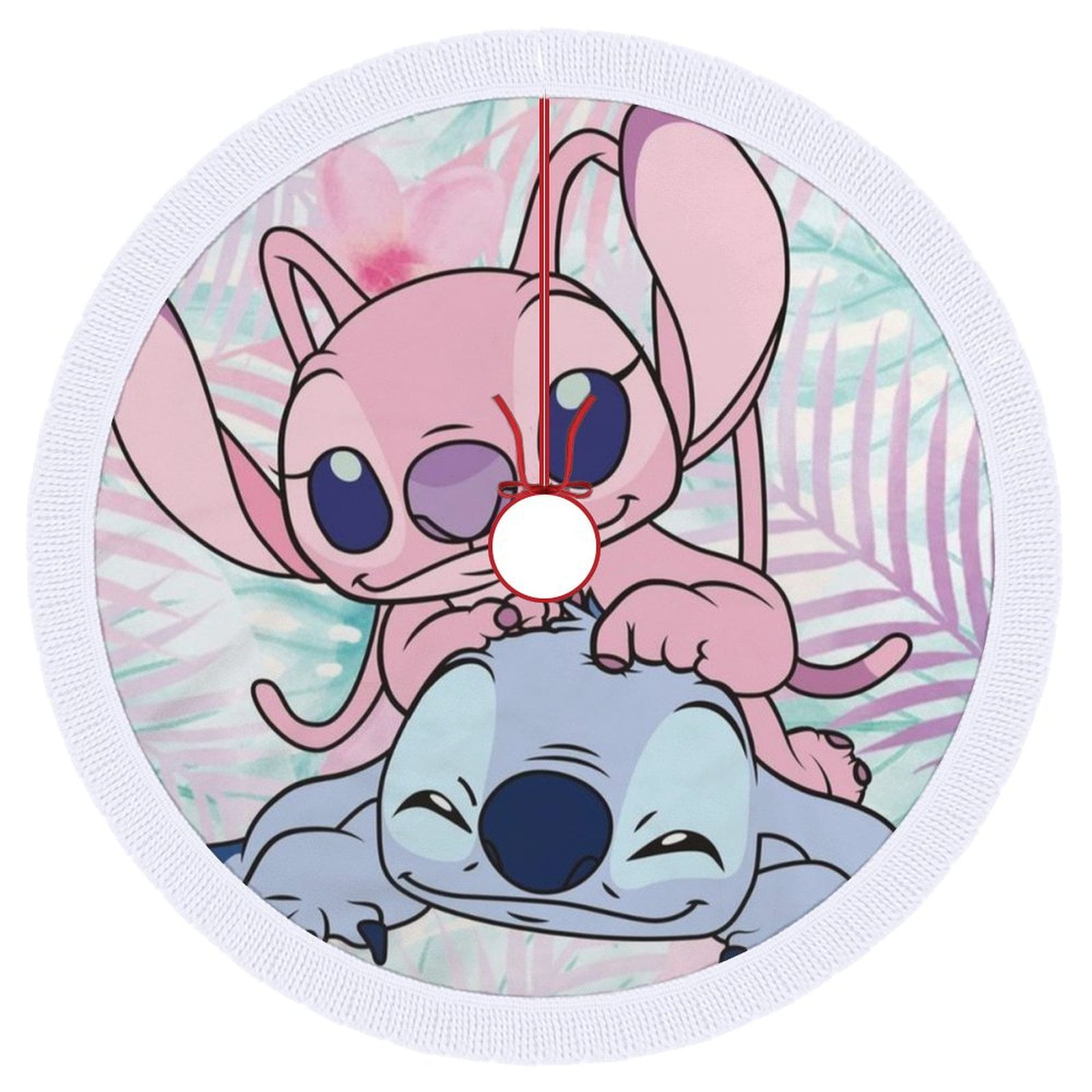 Stitch Cartoon Character Christmas Tree Skirt 30 inch Tree Skirt Large ...