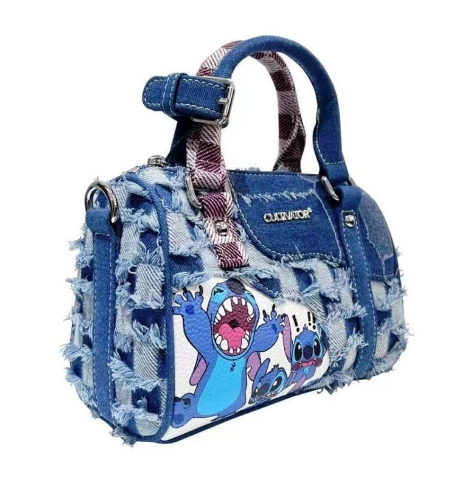 Stitch Cartoon Character Design Leather Strap Shoulder Bag - Walmart.com