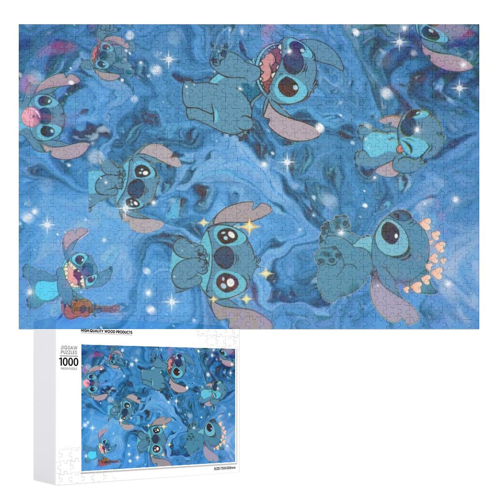Stitch Cartoon Character Jigsaw Puzzles 1000 Pieces Cartoons Puzzle ...