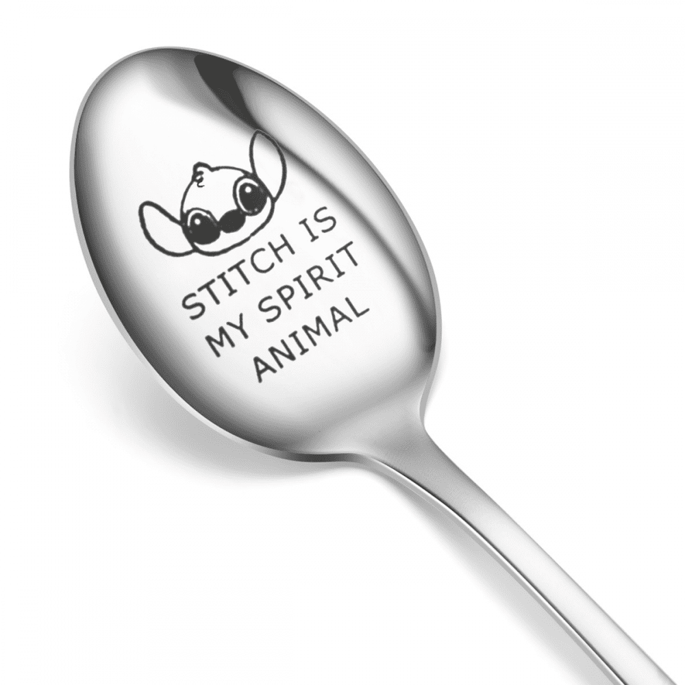Stitch Cartoon Character Stainless Steel Spoon Tableware for Birthday ...