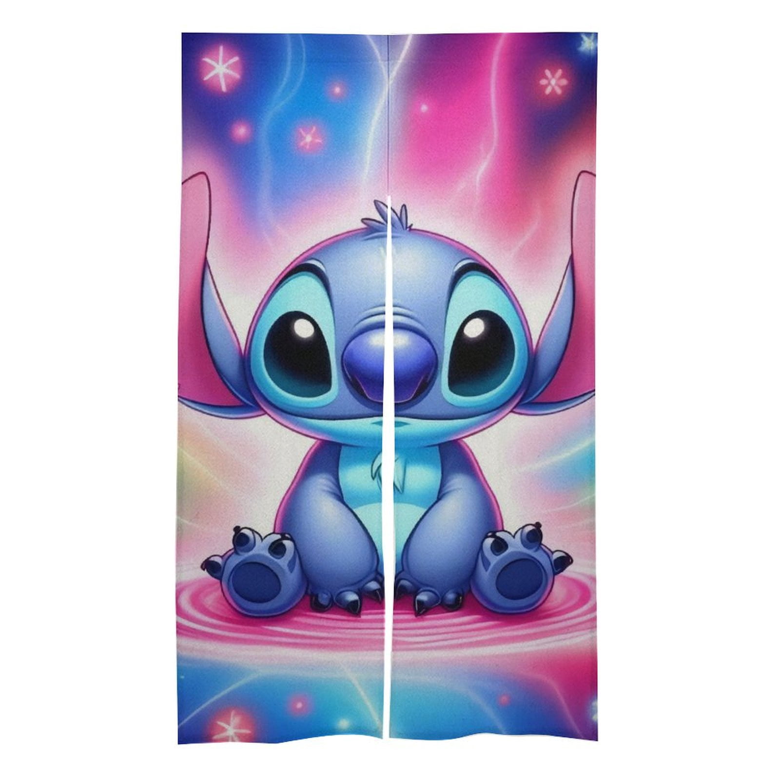 Stitch Cartoon Curtains Window Decoration Door Tapestry Privacy ...