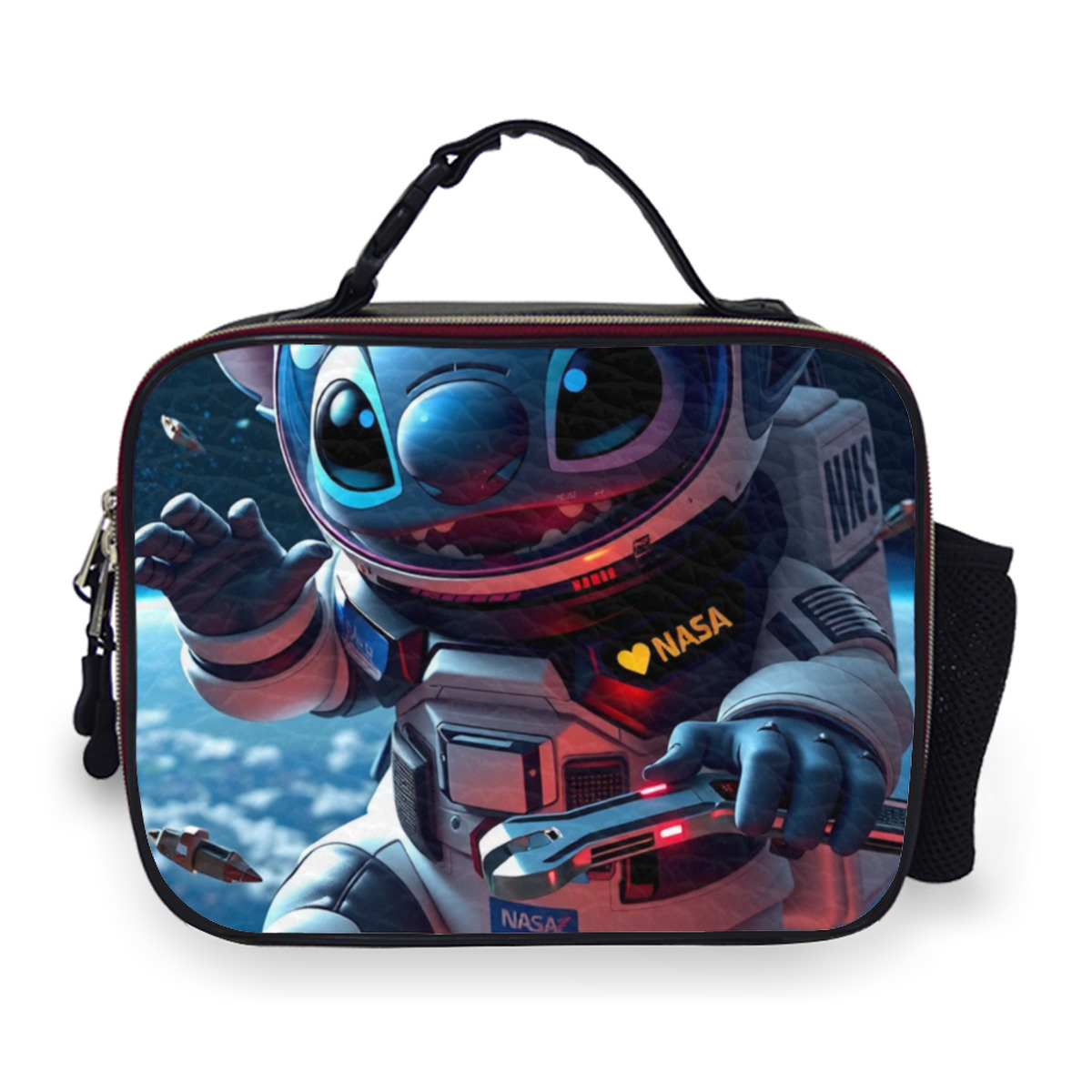 Stitch Cartoon Insulated Lunch Box Unisex Reusable Lunch Box Portable ...