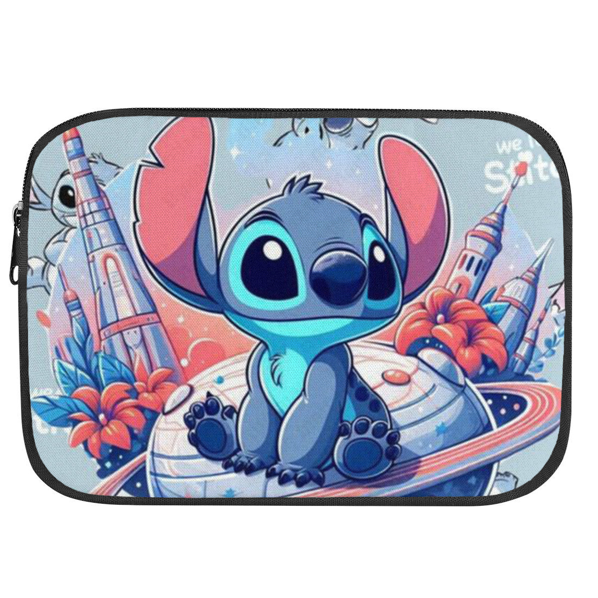 Stitch Cartoon Laptop Sleeve Tablet Sleeve for Office Travel College 13 ...
