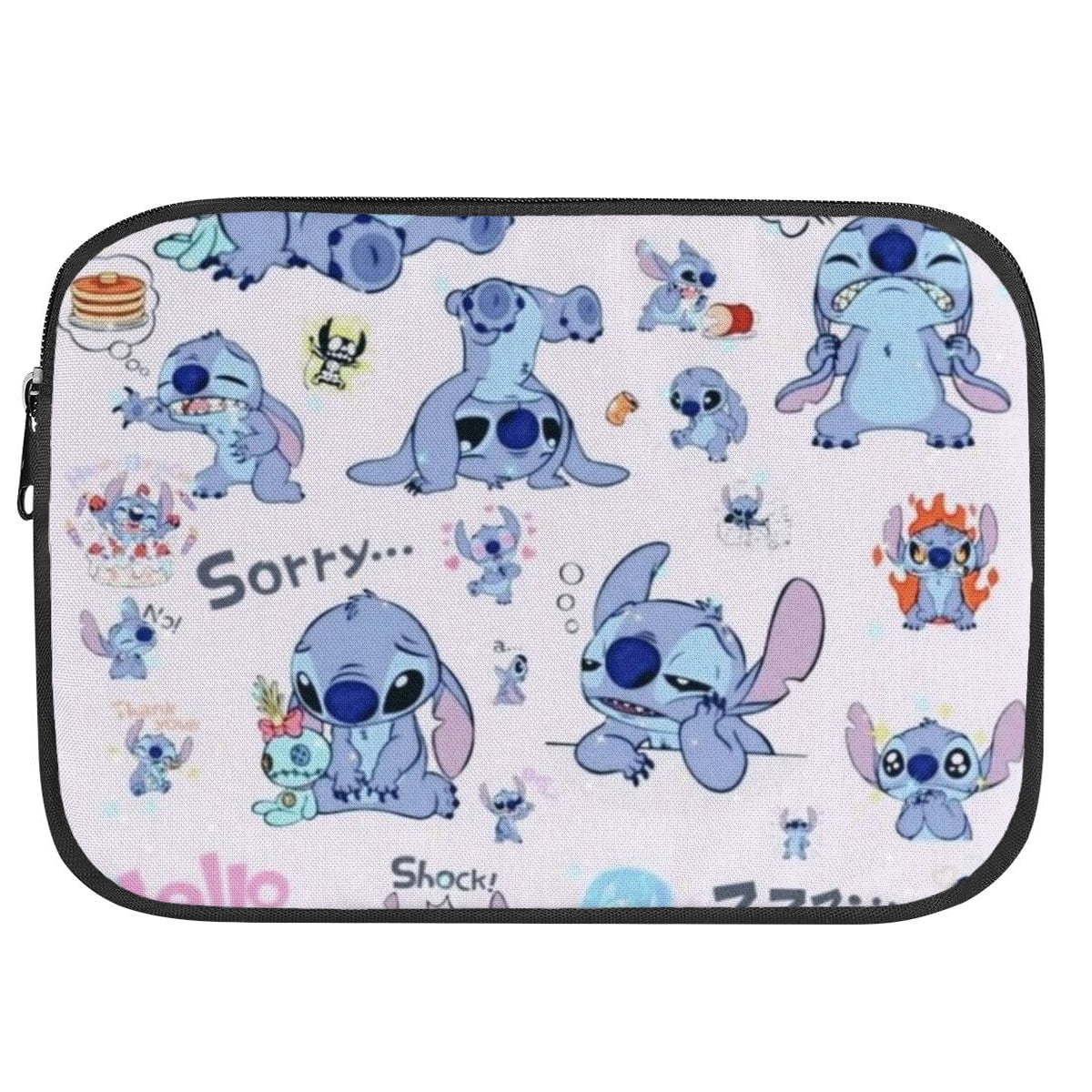 Stitch Cartoon Laptop Sleeve Tablet Sleeve for Office Travel College 13 ...