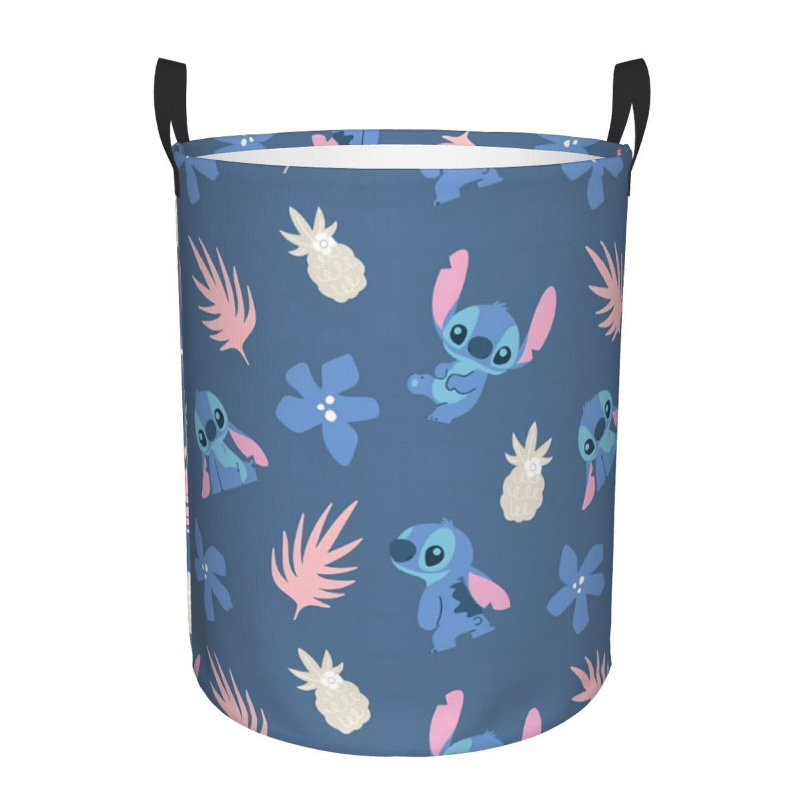 Stitch Cartoon Laundry Basket with Handles, Waterproof Laundry Hamper ...