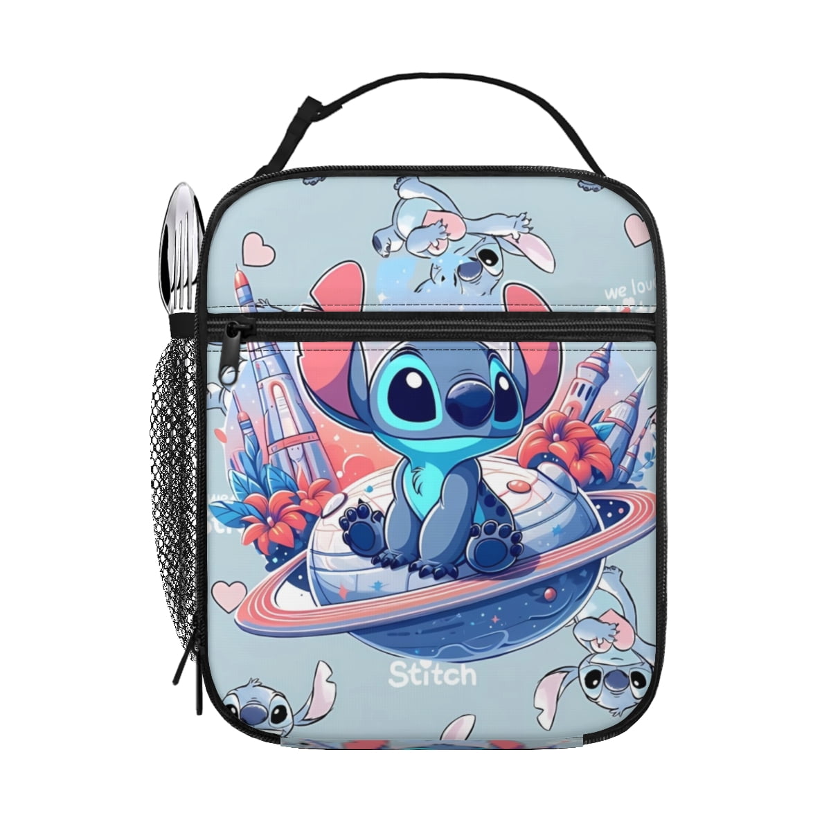 Stitch Cartoon Lunch Bag Insulated Lunch Box Reusable Lunch Box For All ...