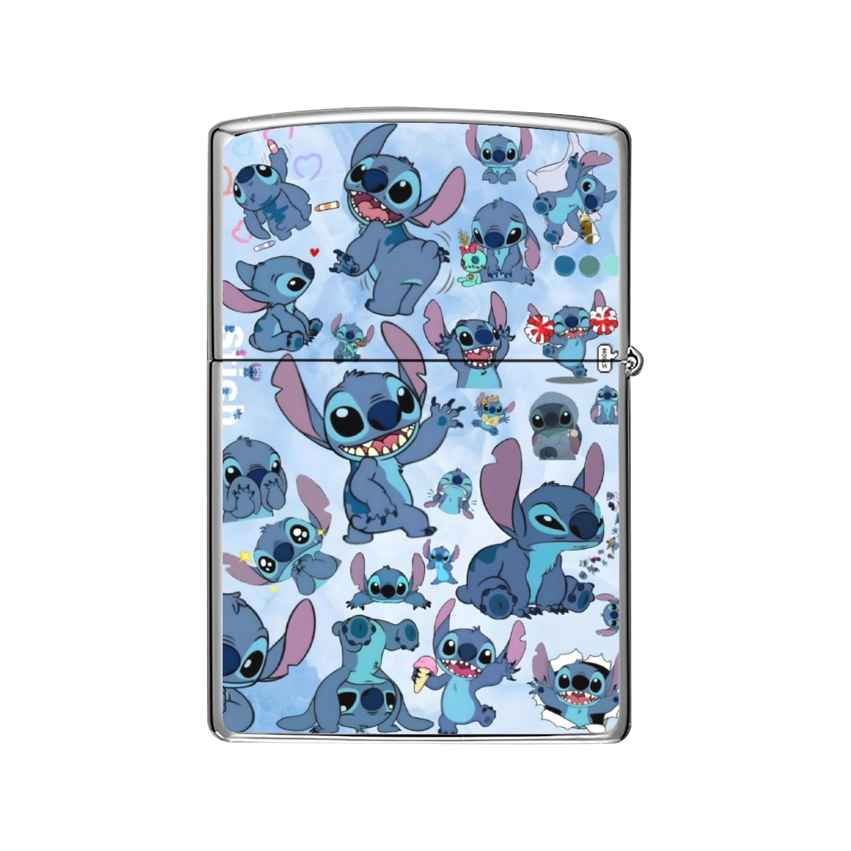Stitch Cartoon Metal Lighter Box Cover Reusable Lighter Case - Walmart.com