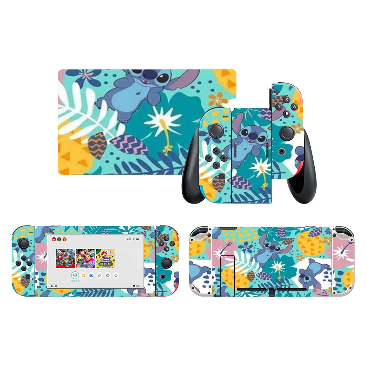 Stitch Cartoon Nintendo Switch Skin Stickers, Full Skin Protection Film ...