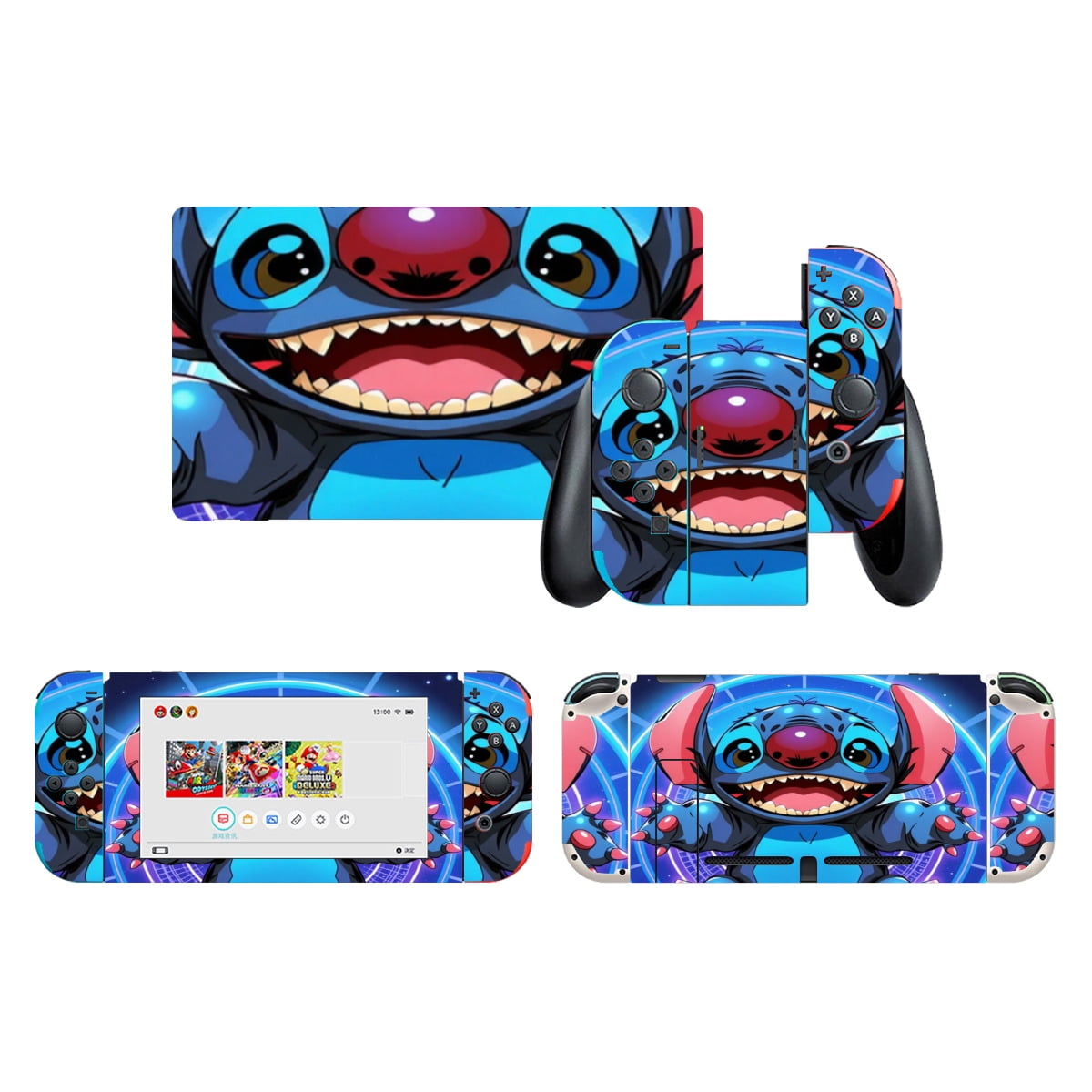 Stitch Cartoon Nintendo Switch Skin Stickers, Full Skin Protection Film ...