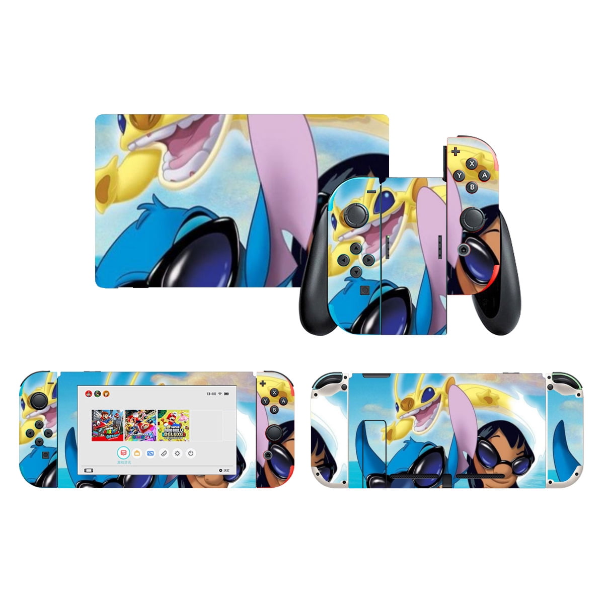 Stitch Cartoon Nintendo Switch Skin Stickers, Full Skin Protection Film ...