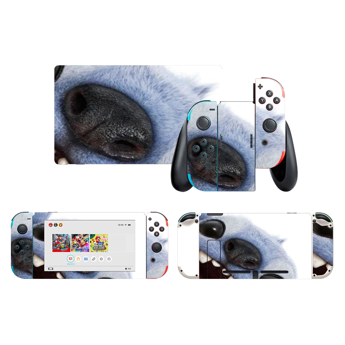 Stitch Cartoon Nintendo Switch Skin Stickers, Full Skin Protection Film ...