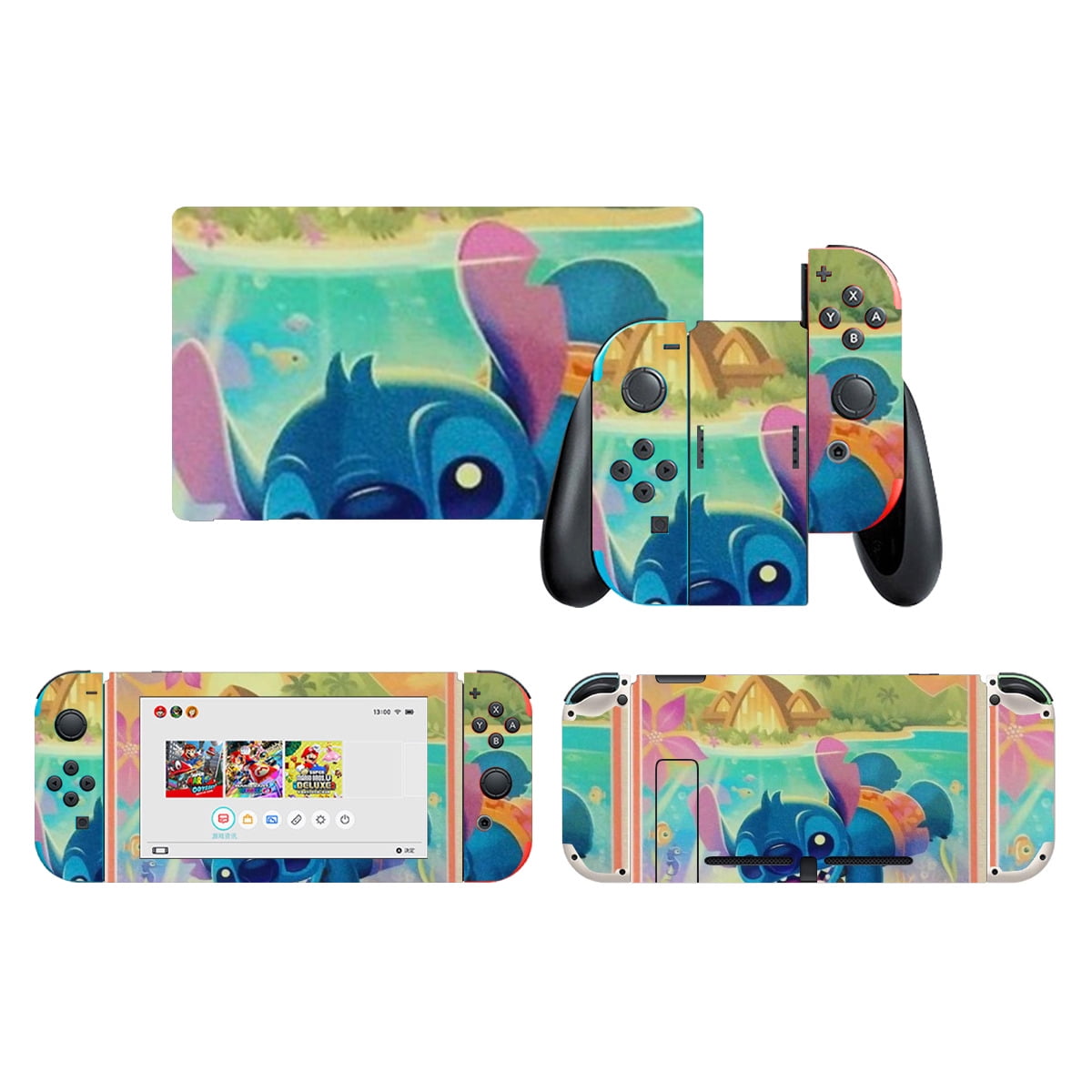 Stitch Cartoon Nintendo Switch Skin Stickers, Full Skin Protection Film ...