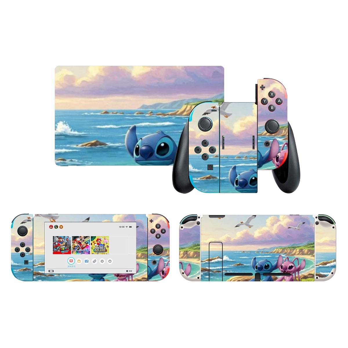 Stitch Cartoon Nintendo Switch Skin Stickers, Full Skin Protection Film ...