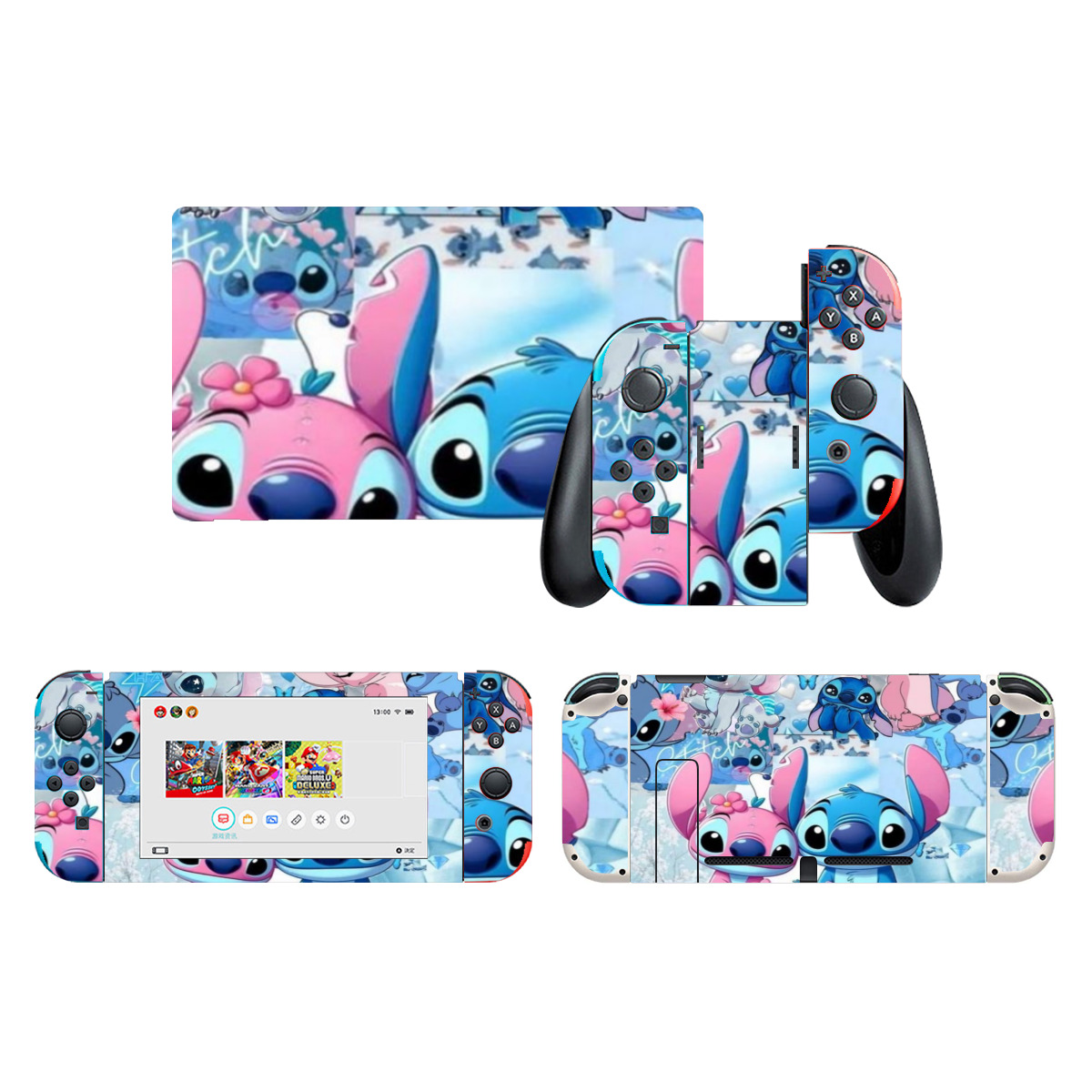 Stitch Cartoon Nintendo Switch Skin Stickers, Full Skin Protection Film ...