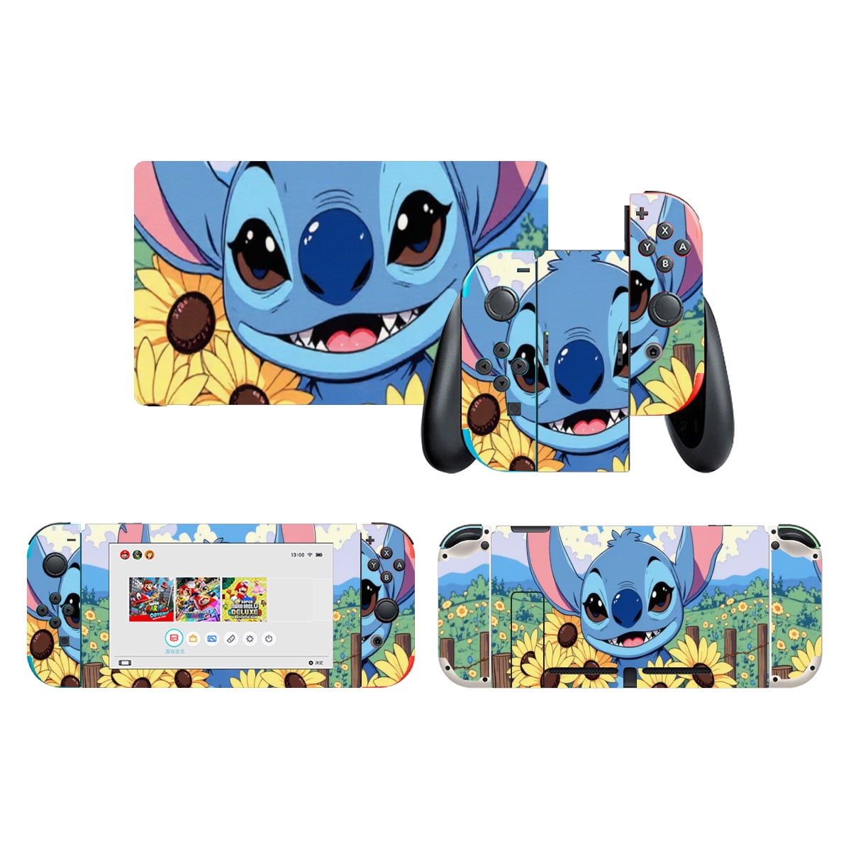 Stitch Cartoon Nintendo Switch Skin Stickers, Full Skin Protection Film ...