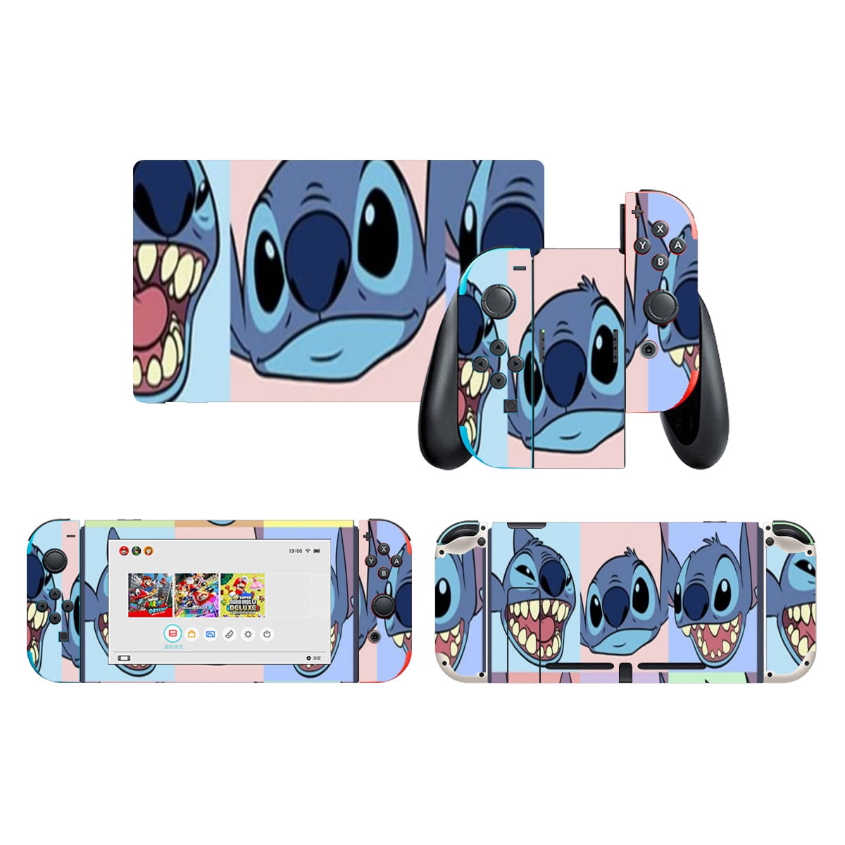Stitch Cartoon Nintendo Switch Skin Stickers, Full Skin Protection Film ...