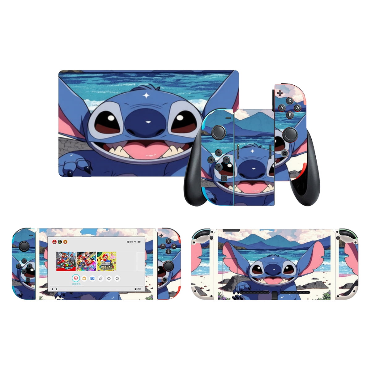 Stitch Cartoon Nintendo Switch Skin Stickers, Full Skin Protection Film ...