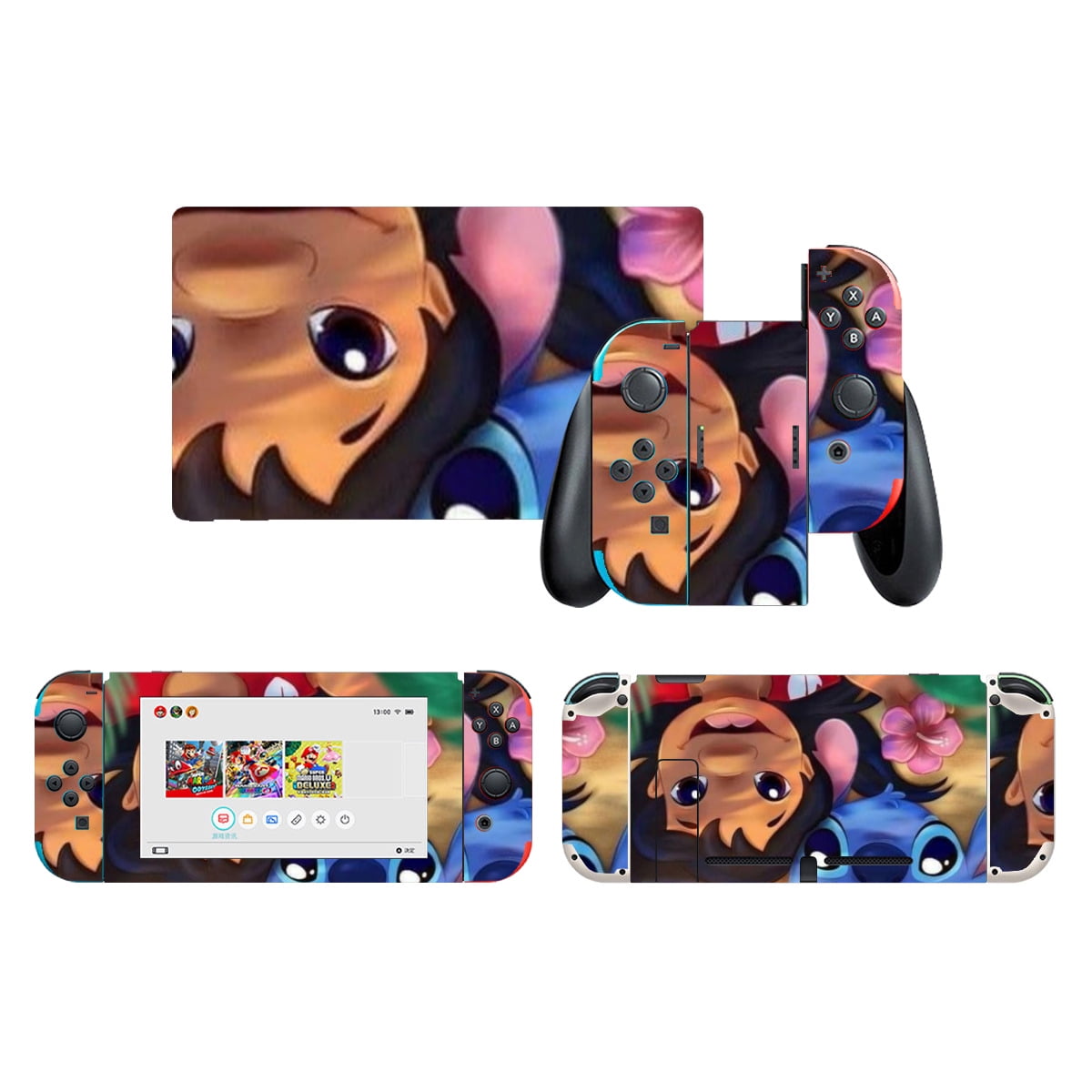 Stitch Cartoon Nintendo Switch Skin Stickers, Full Skin Protection Film ...