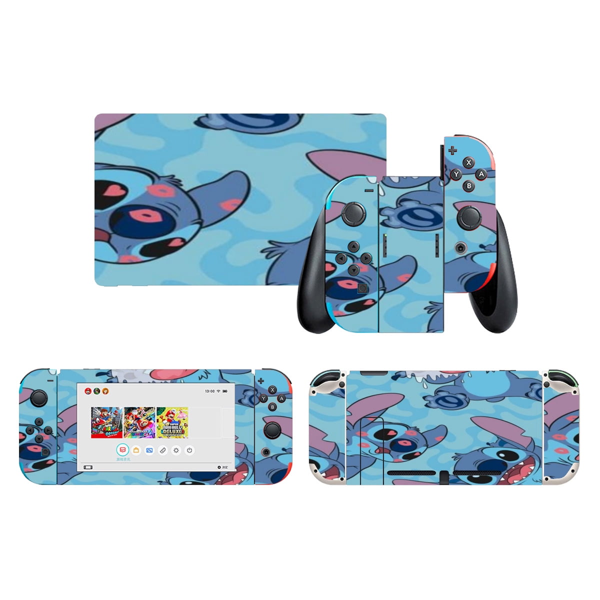 Stitch Cartoon Nintendo Switch Skin Stickers, Full Skin Protection Film ...