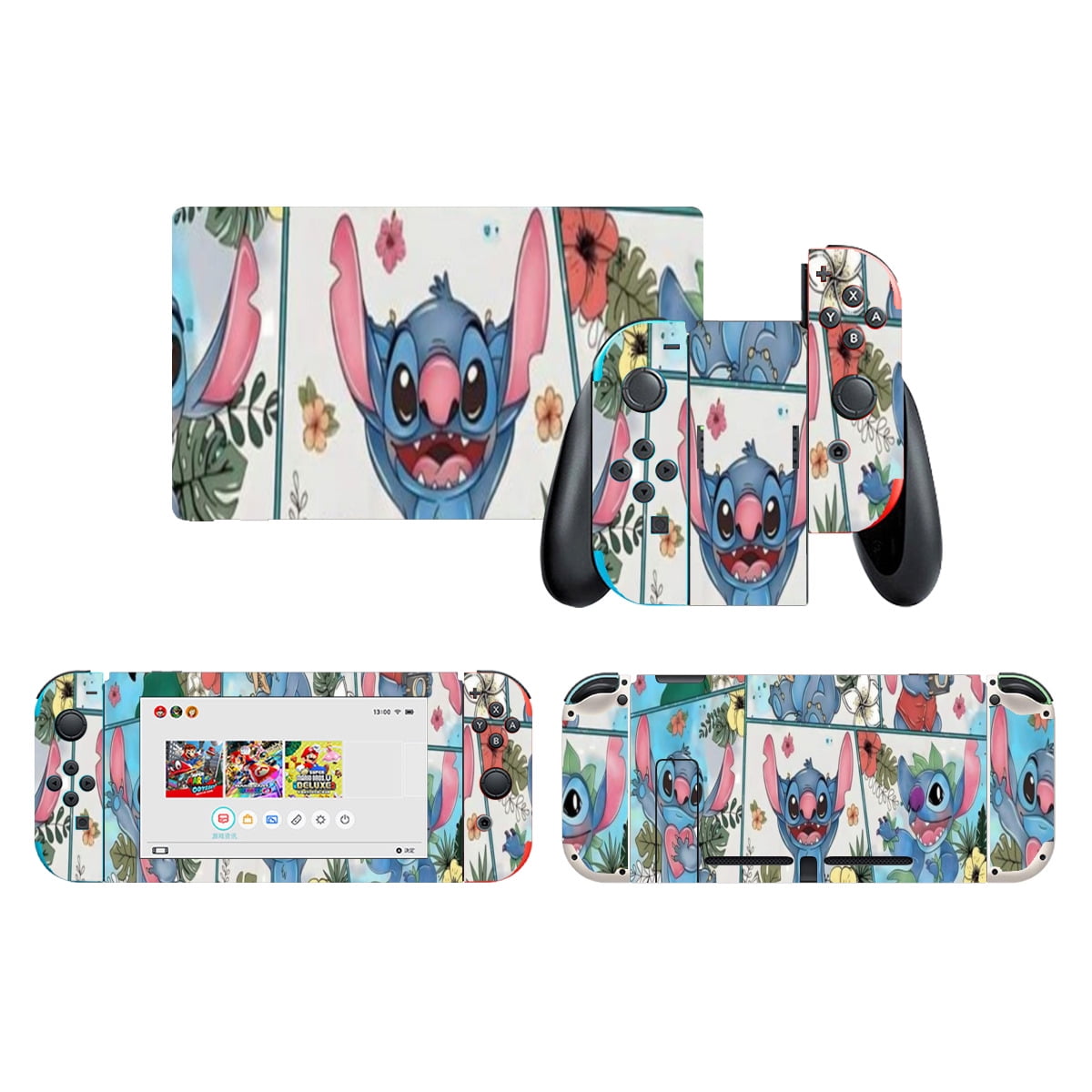 Stitch Cartoon Nintendo Switch Skin Stickers, Full Skin Protection Film ...