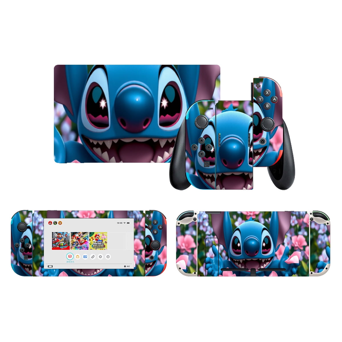 Stitch Cartoon Nintendo Switch Skin Stickers, Full Skin Protection Film ...