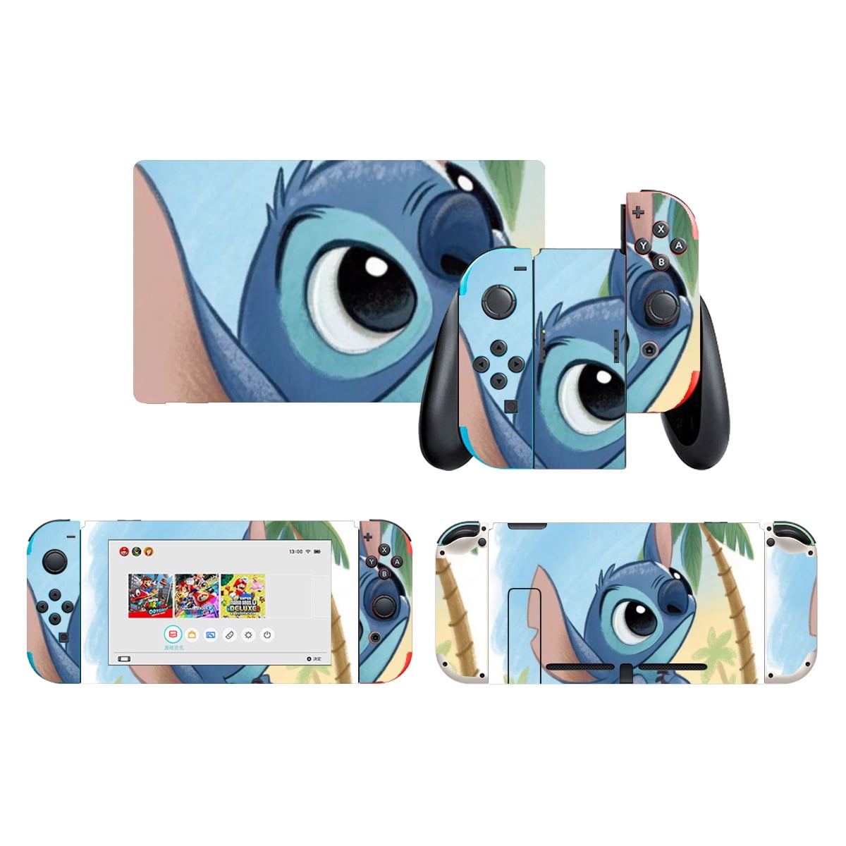 Stitch Cartoon Nintendo Switch Skin Stickers, Full Skin Protection Film ...