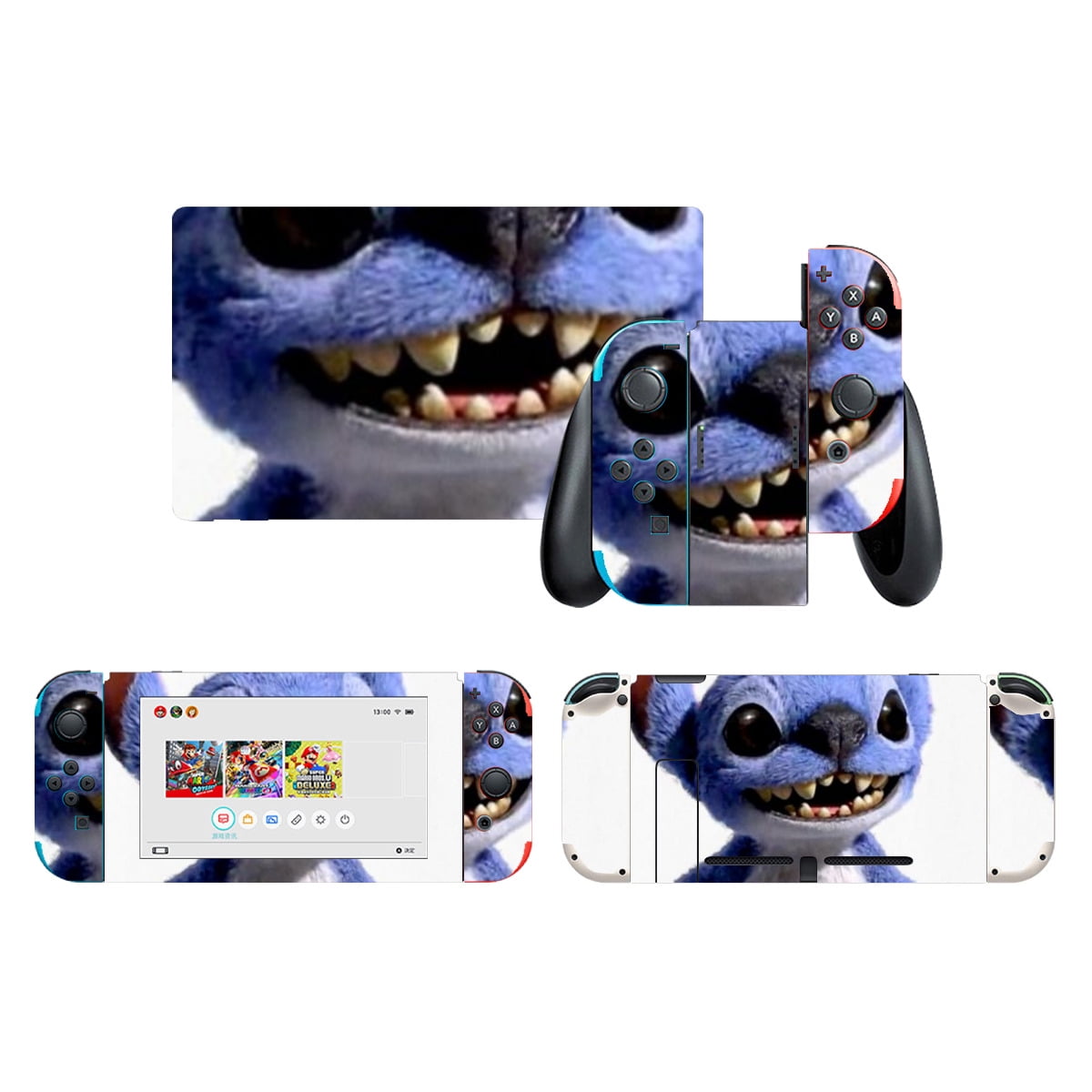 Stitch Cartoon Nintendo Switch Skin Stickers, Full Skin Protection Film ...