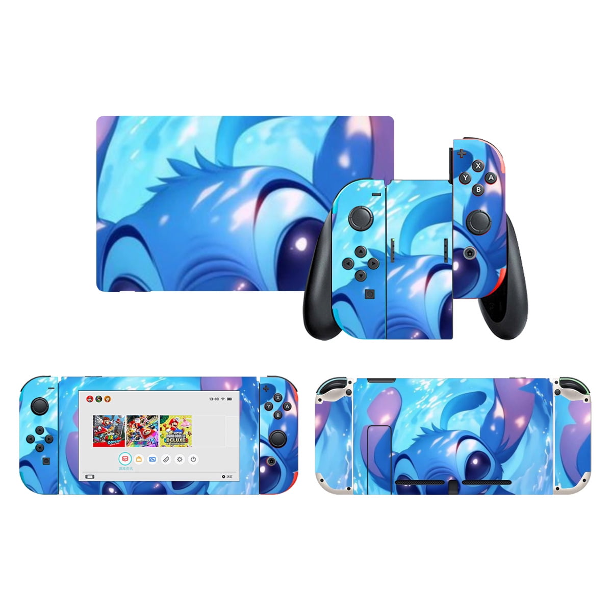 Stitch Cartoon Nintendo Switch Skin Stickers, Full Skin Protection Film ...