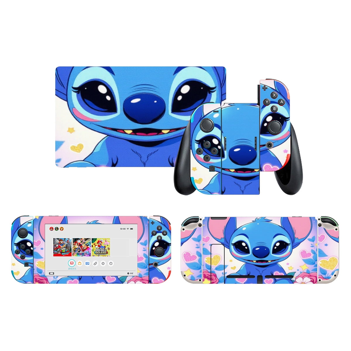 Stitch Cartoon Nintendo Switch Skin Stickers, Full Skin Protection Film ...