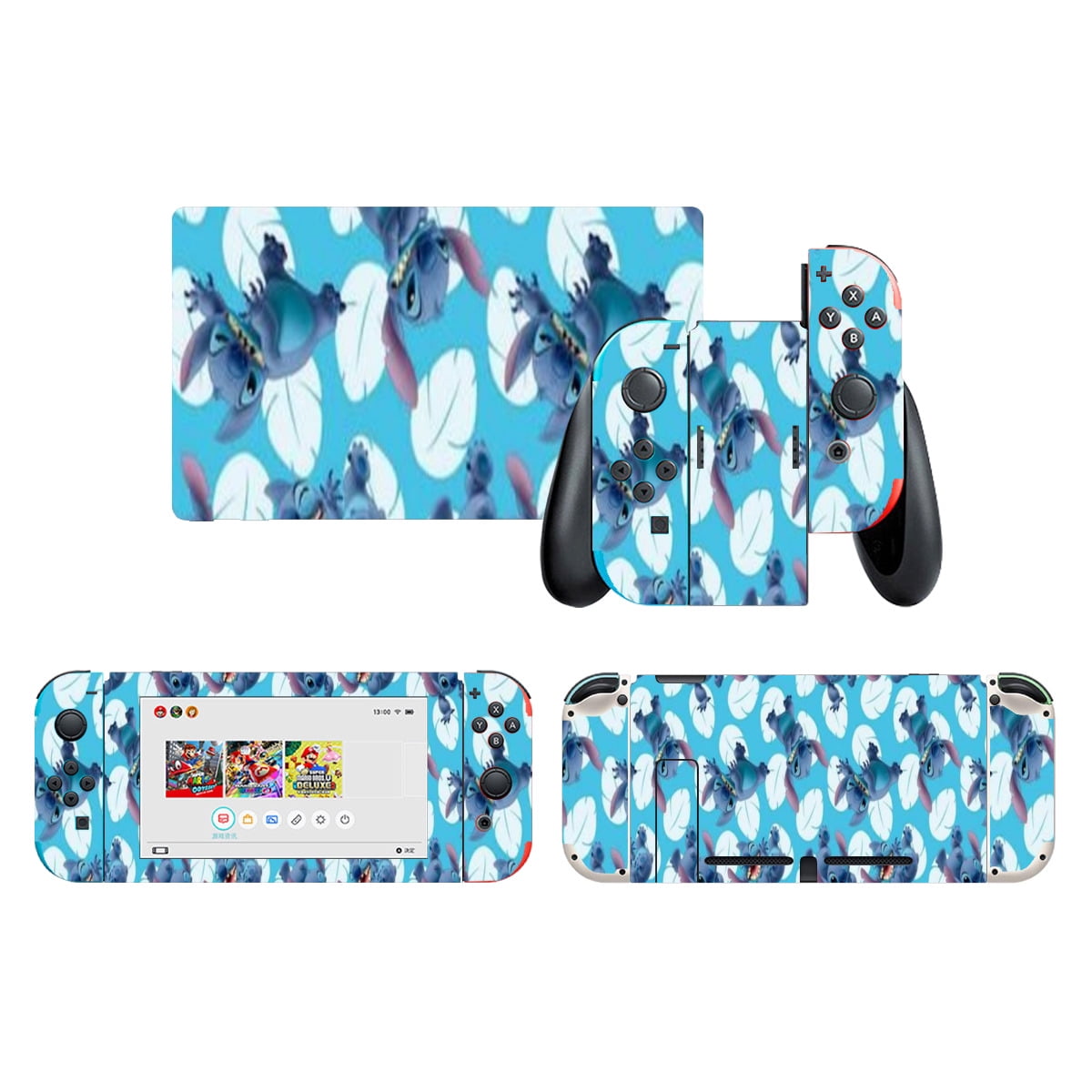 Stitch Cartoon Nintendo Switch Skin Stickers, Full Skin Protection Film ...
