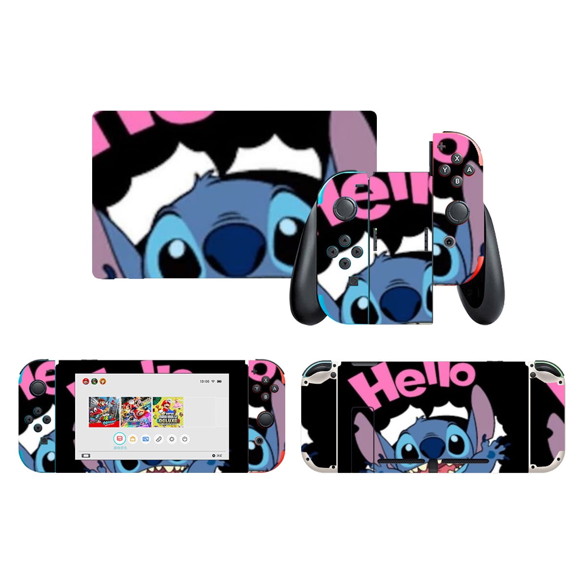 Stitch Cartoon Nintendo Switch Skin Stickers, Full Skin Protection Film ...